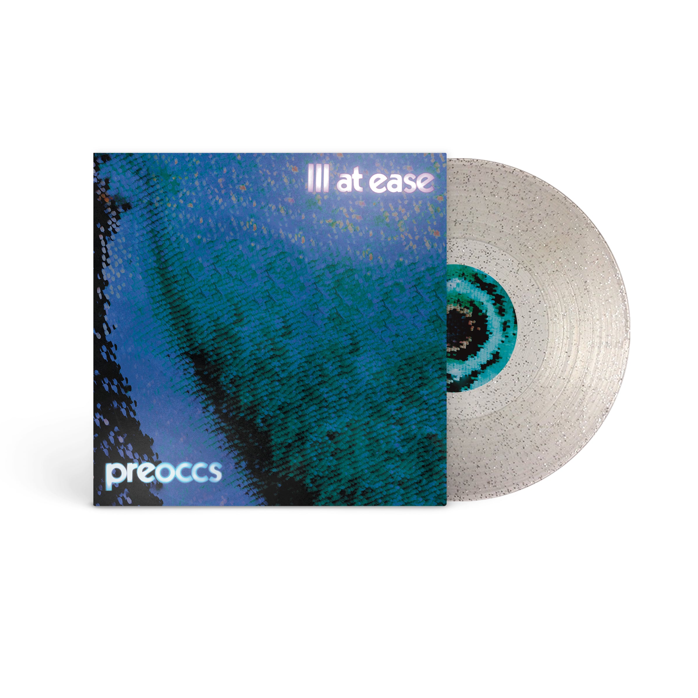 Preoccupations - Ill At Ease Clear w/ Glitter Vinyl – Born Losers Records